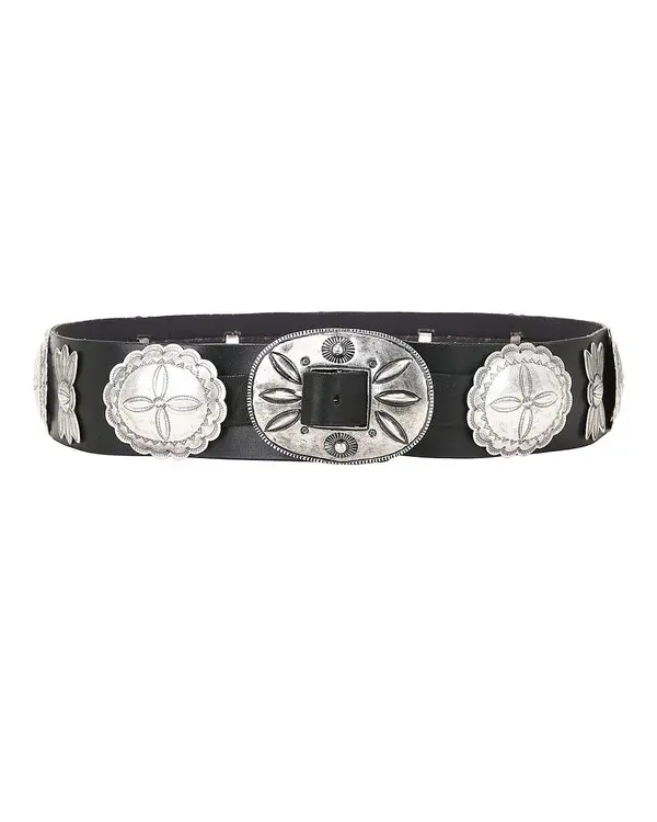 Ralph Lauren Cast Concho Belt - Black