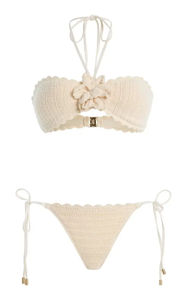 Zimmermann Awaken Crochet Bikini - White