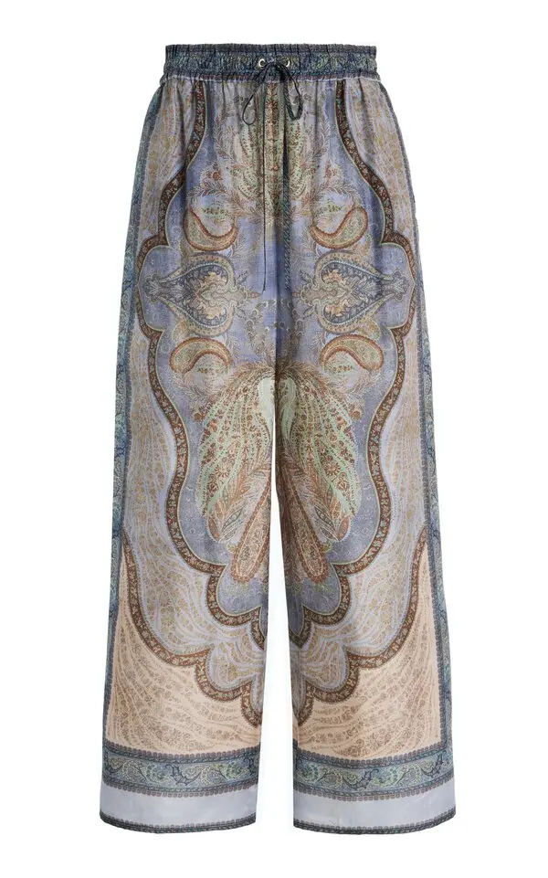 Zimmermann Wanderlust Printed Silk Pants - Multi