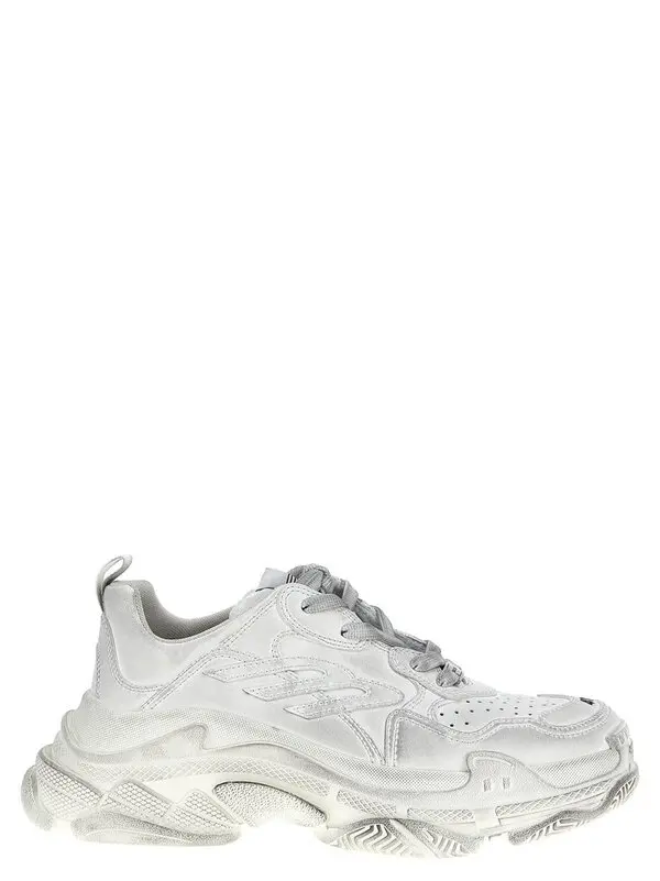 Balenciaga Triple S Sporty Sneakers - White