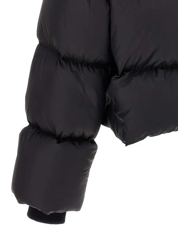 Rick Owens Turtle' Short Padded Down Jacket - Black