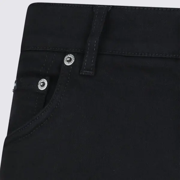 Dolce & Gabbana Cotton Slim Fit Jeans - Black