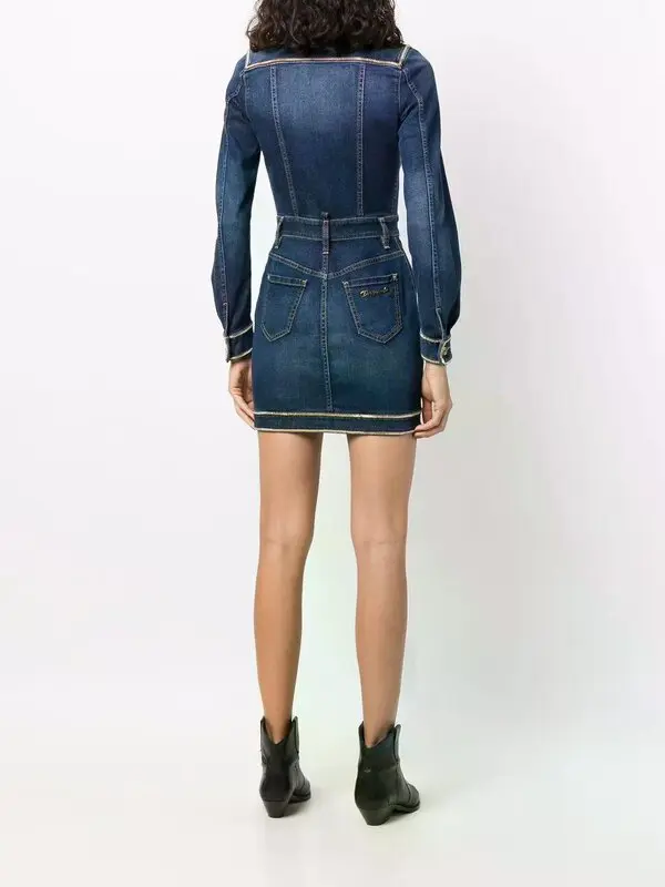 Dsquared2 Fitted Denim Shirt Dress