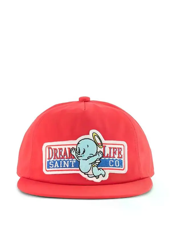SAINT MXXXXXX Appliqué Baseball Cap - Red