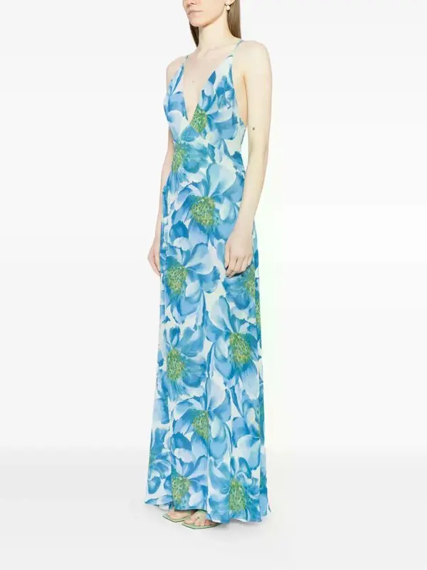 REFORMATION Zani Strappy Floral Dress