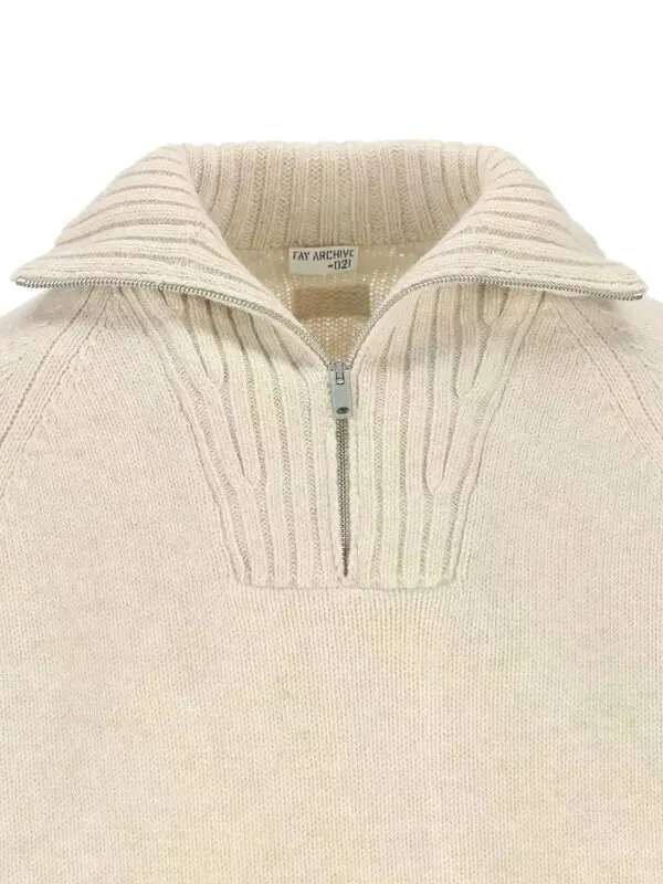 FAY Virgin Wool Sweater - Neutrals