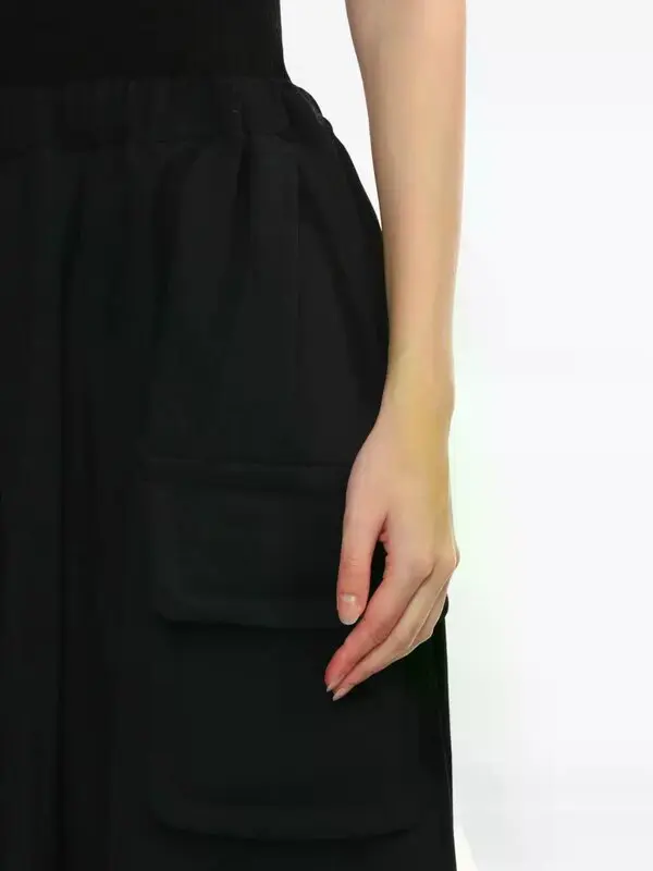 Comme Des Garçons Elasticated-waistband Midi Skirt