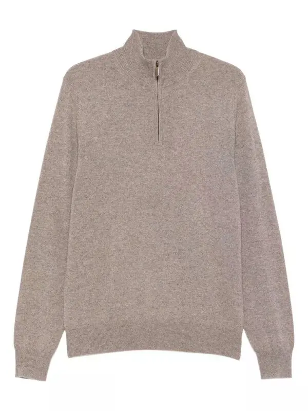 Eric Bompard Zip-fastening Sweater - Neutrals