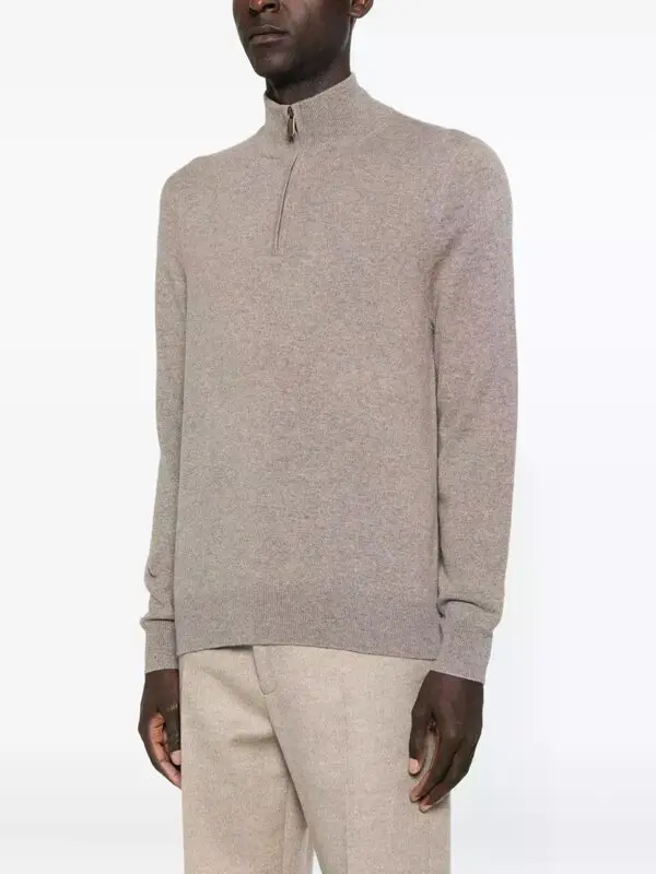 Eric Bompard Zip-fastening Sweater - Neutrals