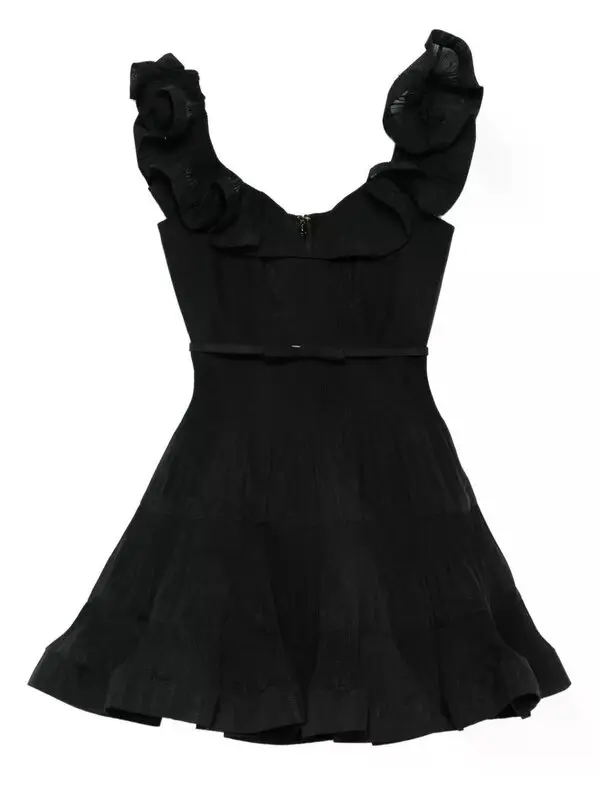 Zimmermann Pleated Frill Mini Dress