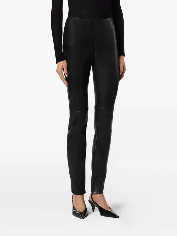 Versace Leather Panel Trousers