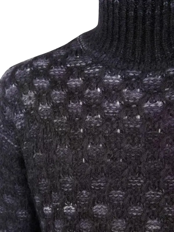 NUUR Patterned Jacquard Roll-neck Jumper