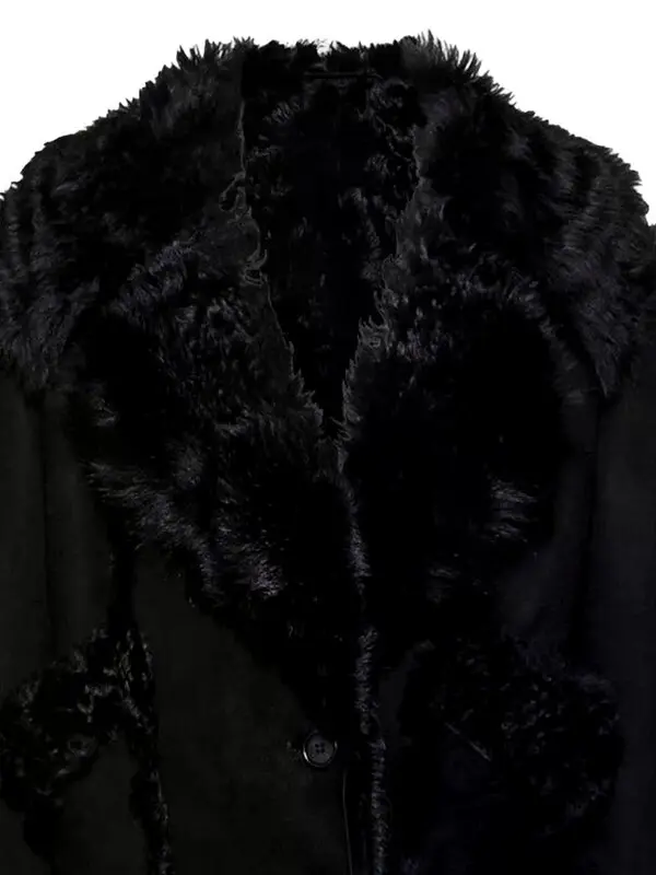 SALVATORE SANTORO Fur Trimmed Leather Jacket