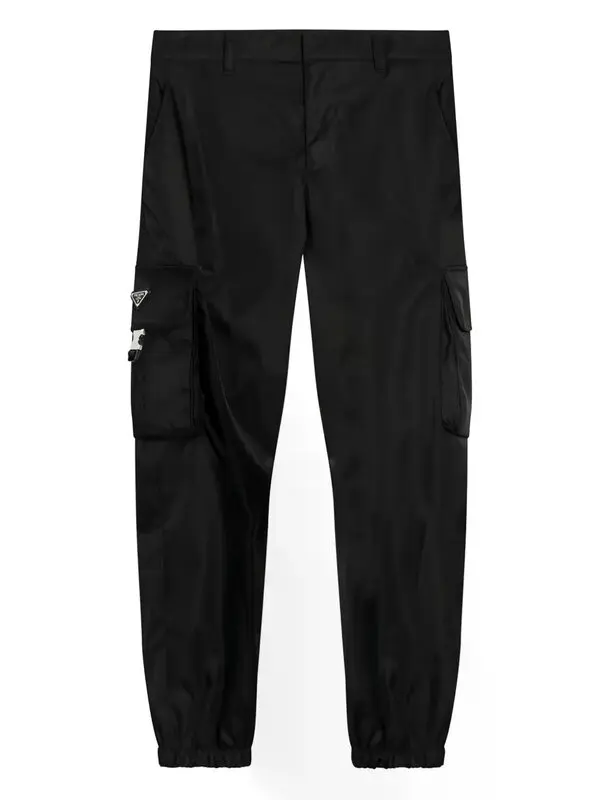 Prada Cargo Straight-leg Trousers - Black