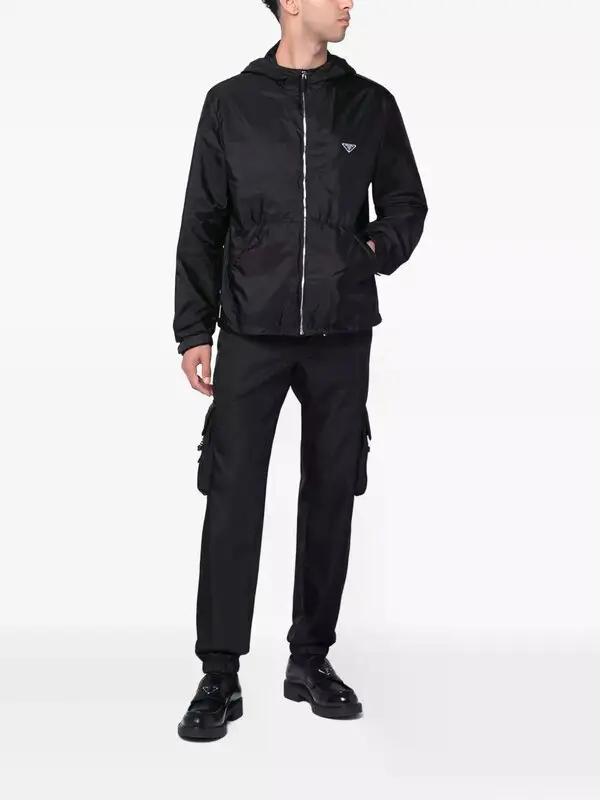 Prada Cargo Straight-leg Trousers - Black