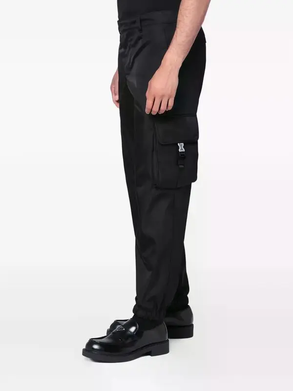 Prada Cargo Straight-leg Trousers - Black