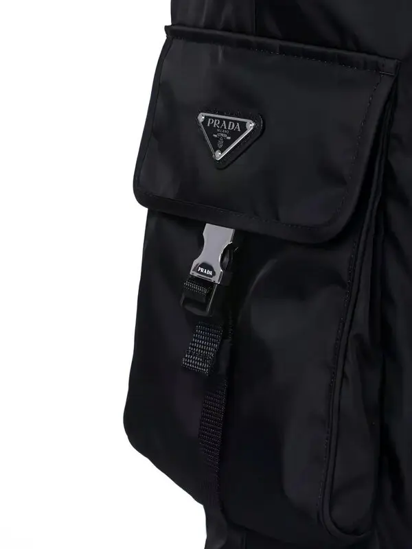 Prada Cargo Straight-leg Trousers - Black