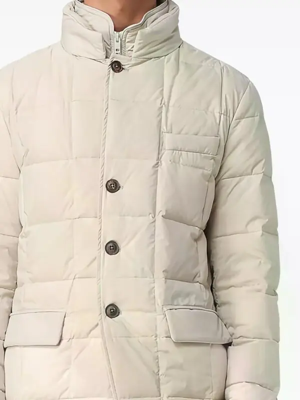 FAY Padded Button Jacket - Neutrals