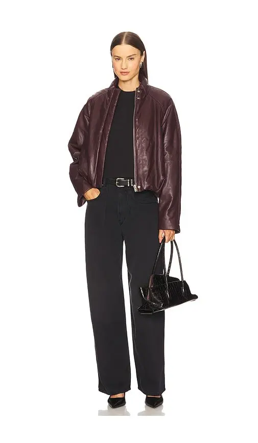 IRO PARIS Delta Leather Jacket - Fig