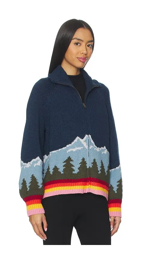 The Great. Vista Full Zip Sweater