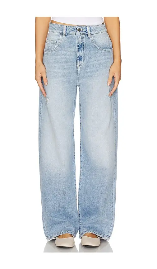 ICON DENIM LA Poppy Wide Leg Jeans - Sky Blue