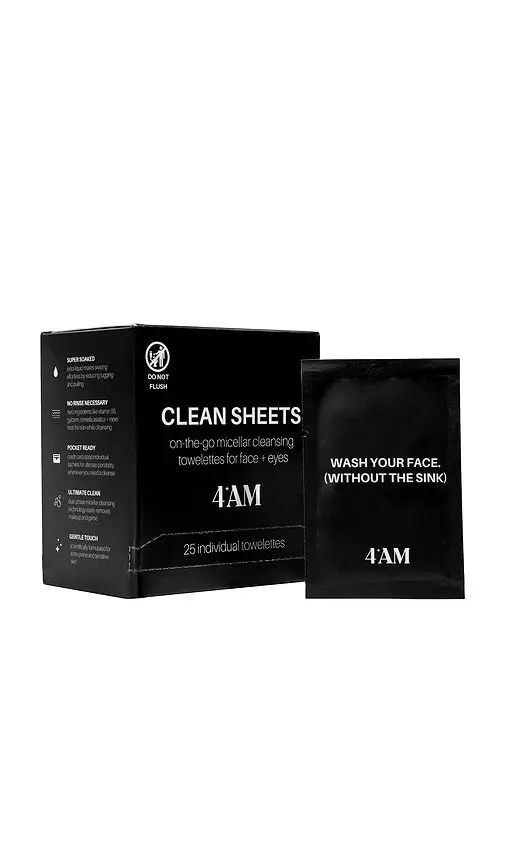 4AM SKIN Clean Sheets Micellar Cleansing Wipes