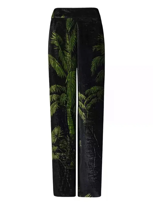 Johanna Ortiz Palm-tree Print Trousers