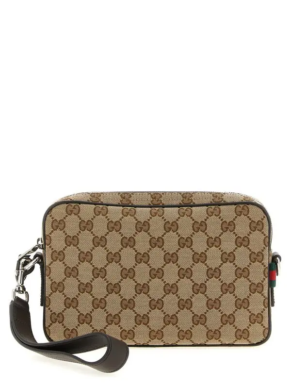 Gucci Gg Fabric Crossbody Bag - Brown