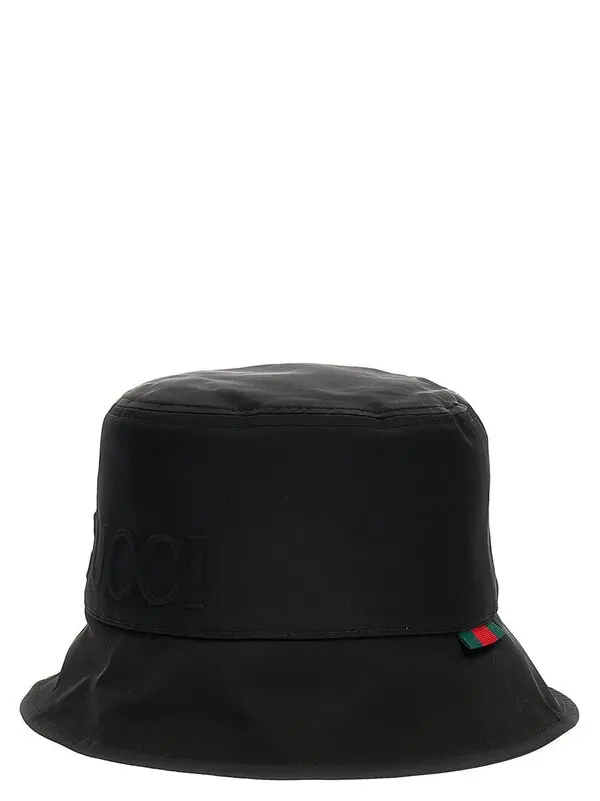 Gucci Logo Bucket Hat - Black