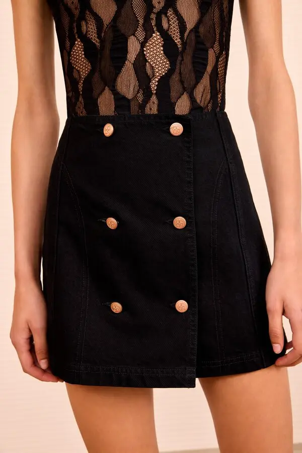 Ulla Johnson Clara Mini Skirt - Noir