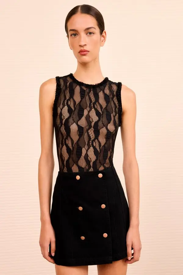 Ulla Johnson Clara Mini Skirt - Noir