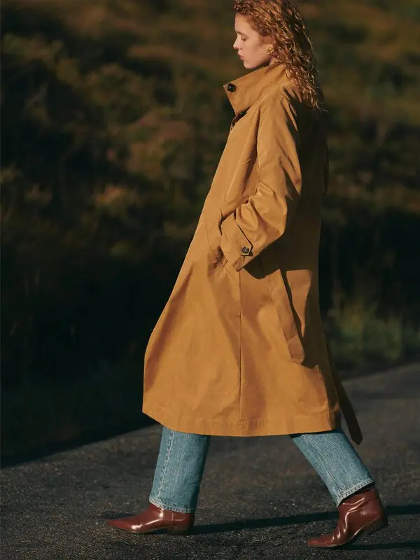 REFORMATION Carson Trench Coat - Camel