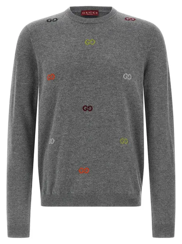 Gucci Gg Intarsia Cashmere Sweater