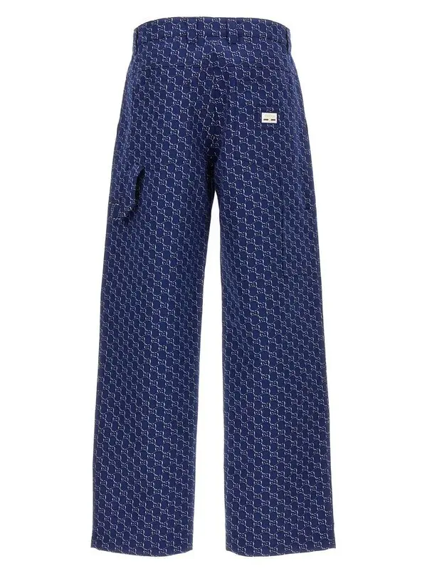 Gucci Gg Shadow Jacquard Cotton Pants