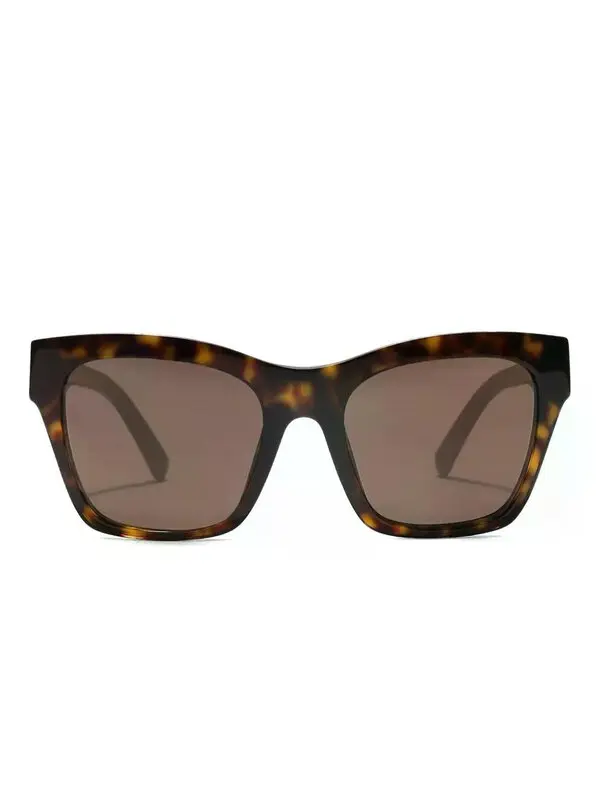 Dolce & Gabbana Dg Crossed Square Sunglasses - Brown