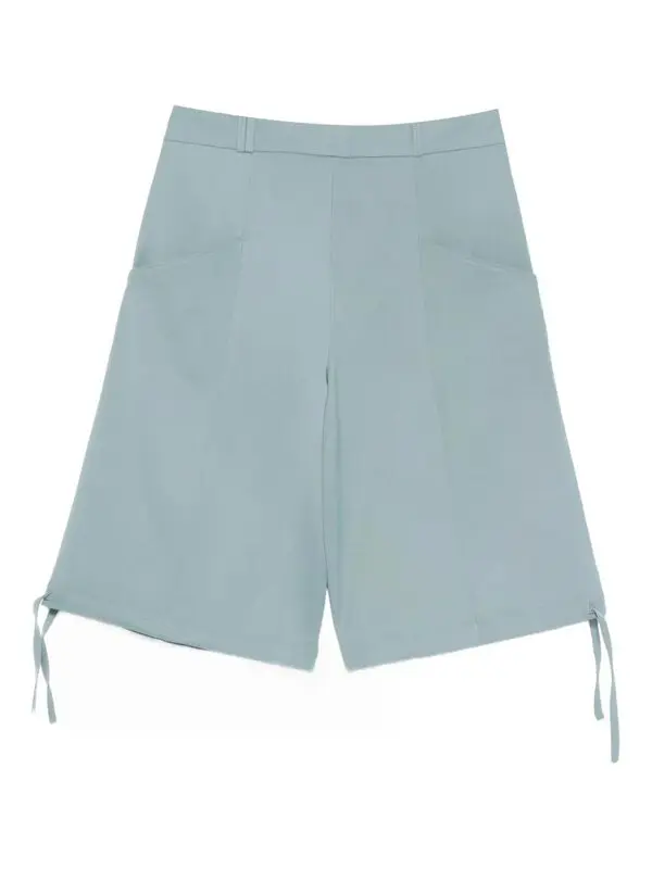 BONSAI Drawstring-hem Pleated Shorts