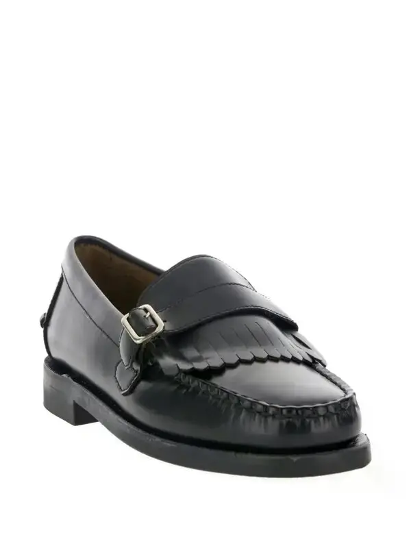 SEBAGO Fringed Buckled Loafers