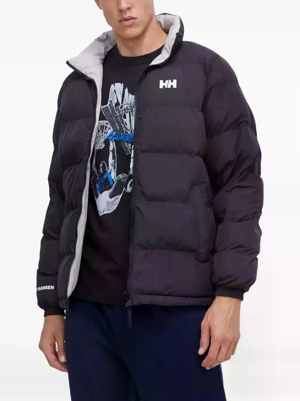 Helly Hansen Logo Puffer Jacket - Grey