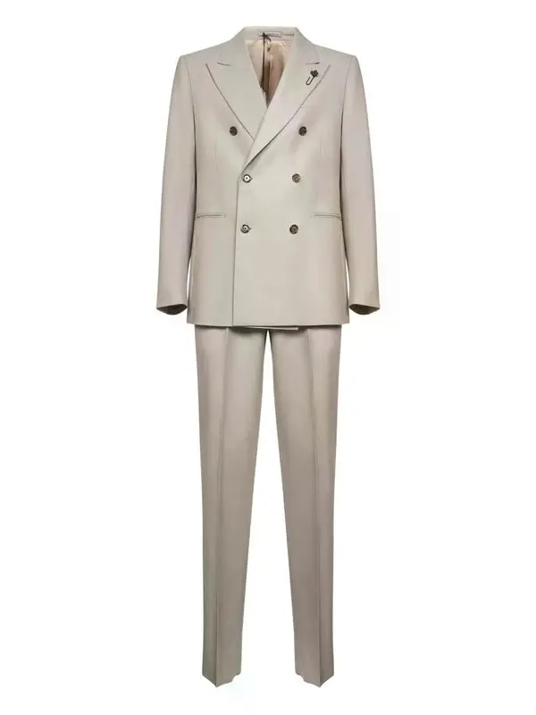 LARDINI Peak-lapel Double-breasted Suit