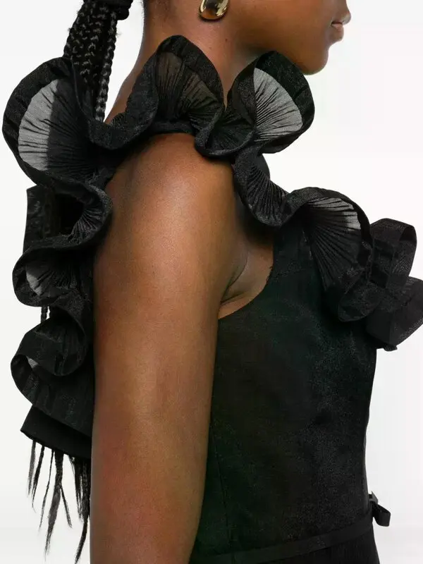 Zimmermann Pleated Frill Mini Dress