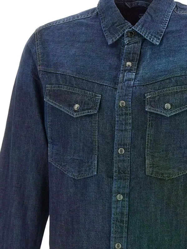 G-star Raw Dakota Logo-patch Shirt - Blue