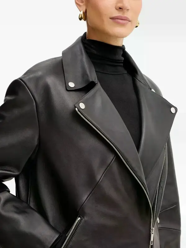 BOSS Nappa-leather Biker Jacket