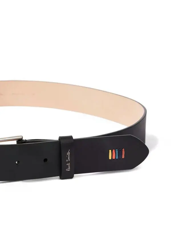 Paul Smith Artist Stripe Belt - Black