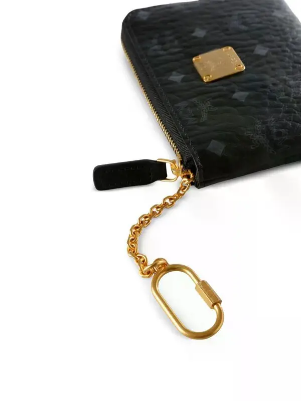 Mcm Aren Visetos Monogram Card Holder