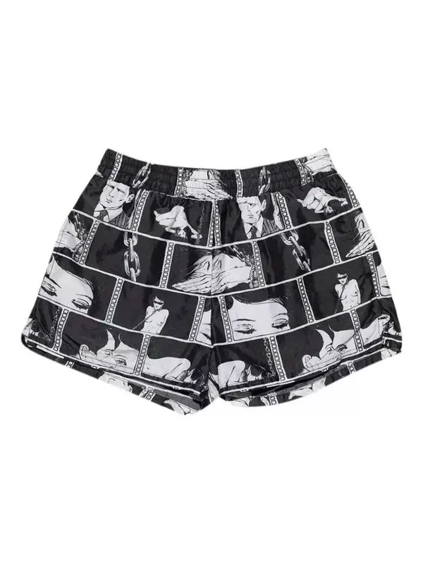 Enfants Riches Déprimés Diary Print Swim Shorts - Black