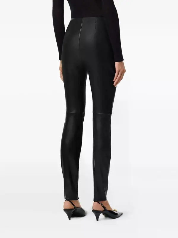 Versace Leather Panel Trousers