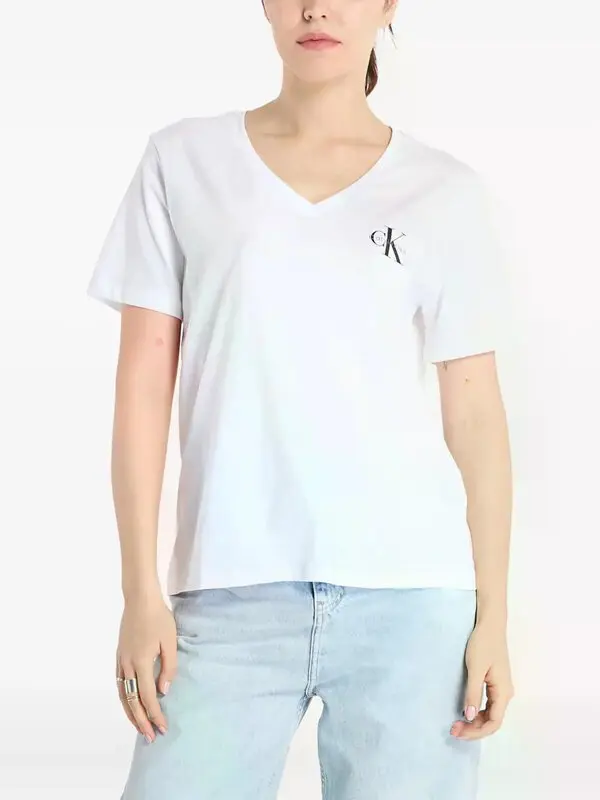 Calvin Klein Logo V-neck Tee