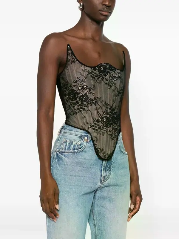 Giuseppe Di Morabito Lace Corset Top