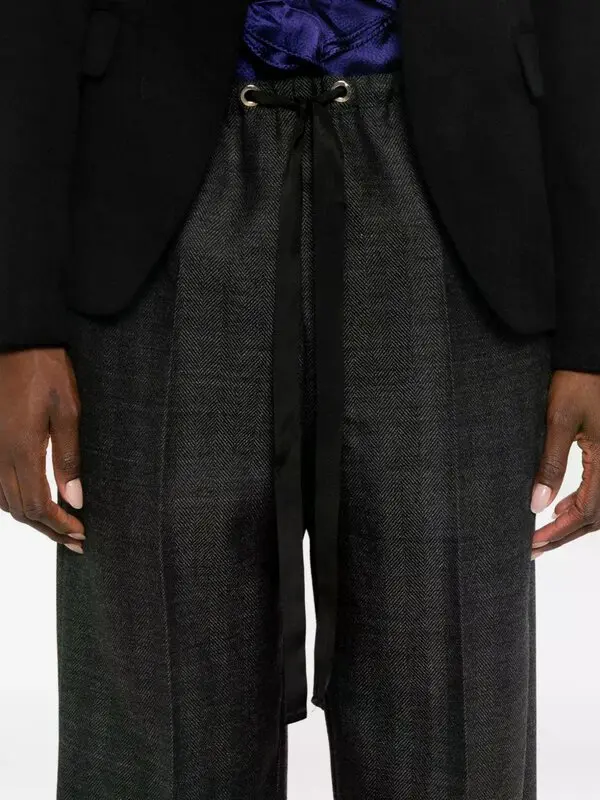 FORTE_FORTE Drawstring Trousers - Grey