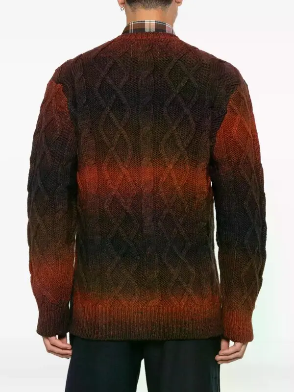 SEVEN GAUGE Gradient Cable-knit Jumper